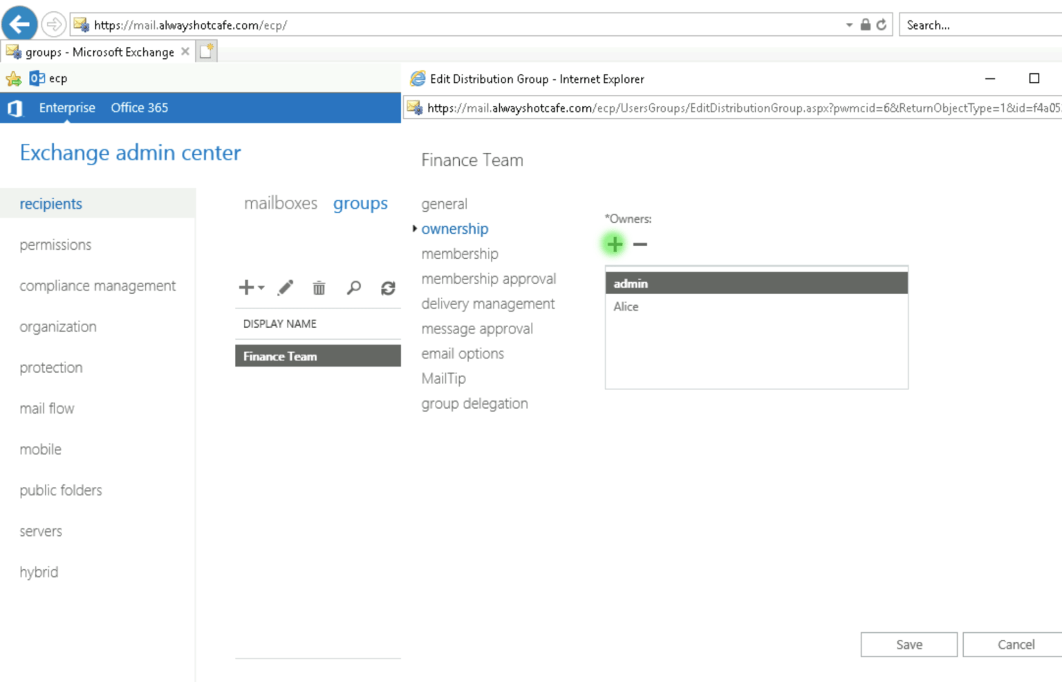 Enabling users to manage Distribution Groups in Outlook | OpenTechTips
