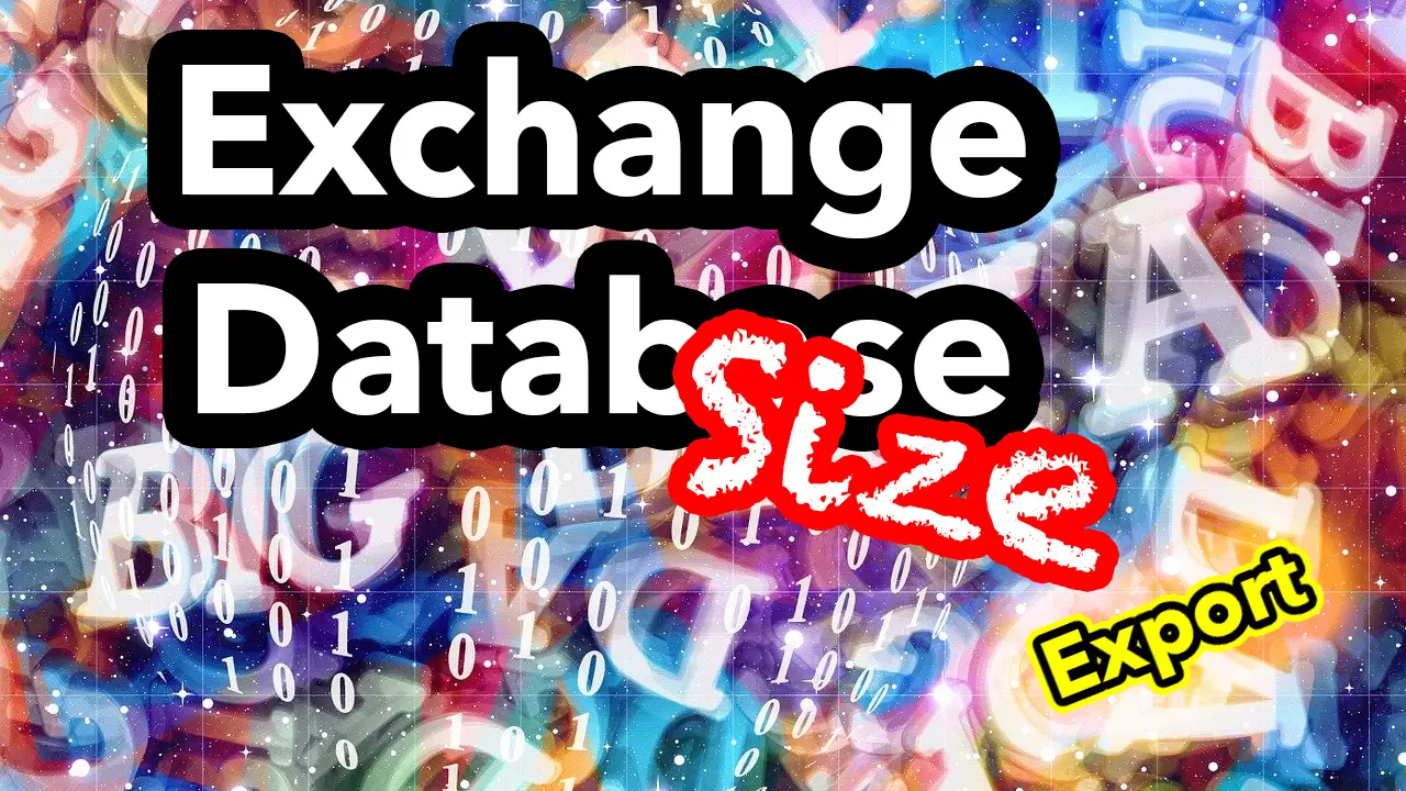 How To List All Database Sizes With Whitespace And Mailbox Count Opentechtips