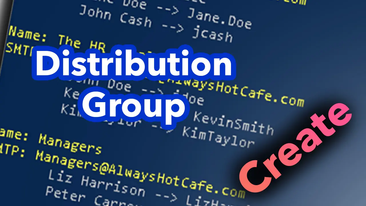 Powershell Script For Mass Creating Distribution Groups Opentechtips