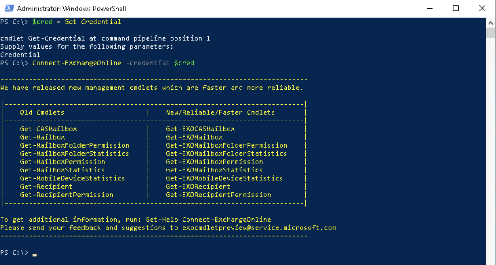 The New Way To Connect To Office 365 With Powershell Opentechtips