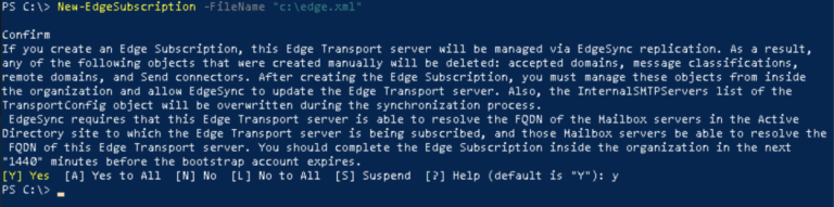 Install and Fully Set up an Exchange Edge Transport Server 2019 ...