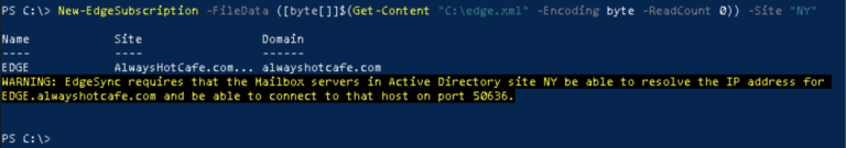 Install and Fully Set up an Exchange Edge Transport Server 2019 ...