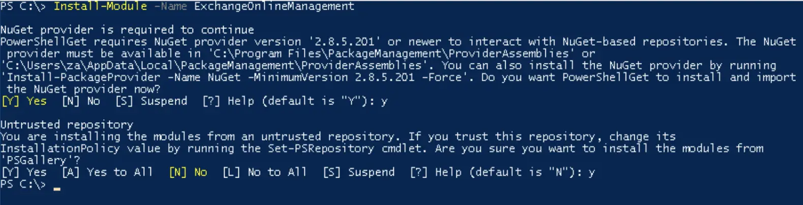 Install Packageprovider No Match Found Error When Installing Powershell Modules Fix
