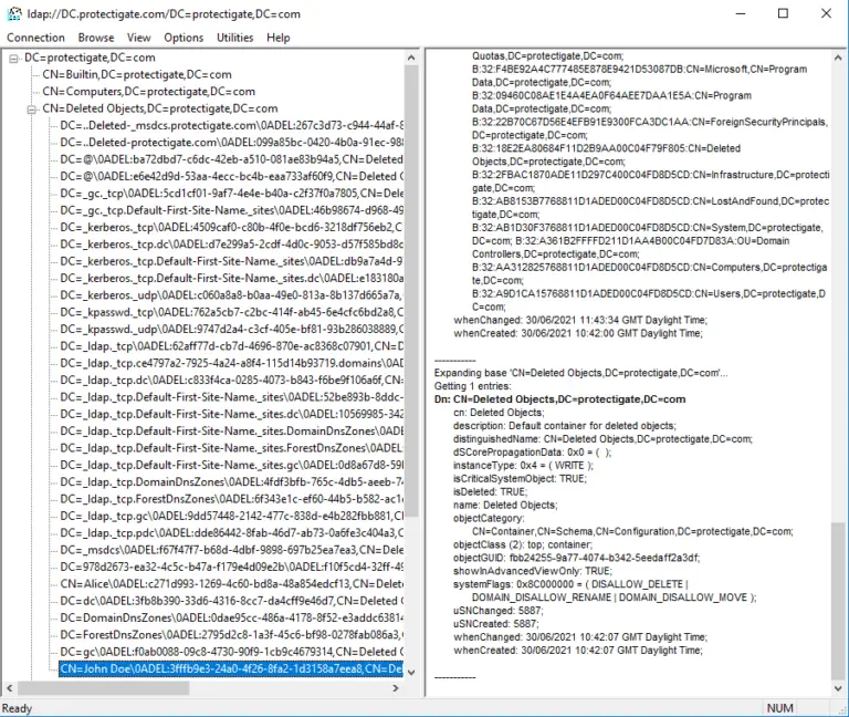 Restore Ad Active Directory Object Tombstone Reanimation Opentechtips
